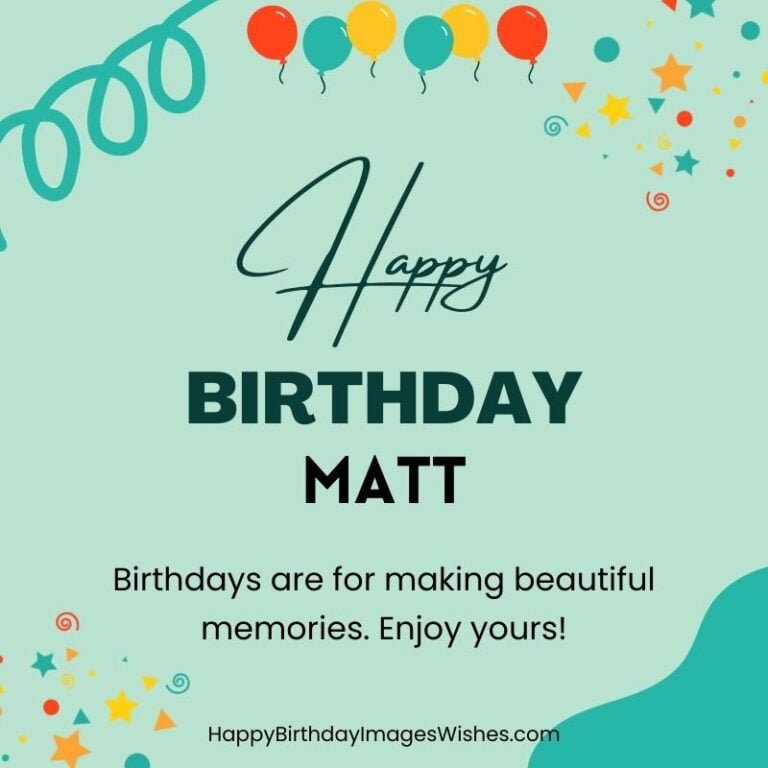 Happy Birthday Matt Images & Wishes 2025