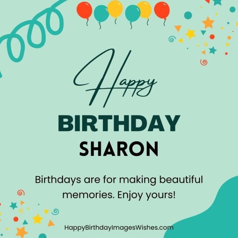 Happy Birthday Sharon Images & Wishes 2025