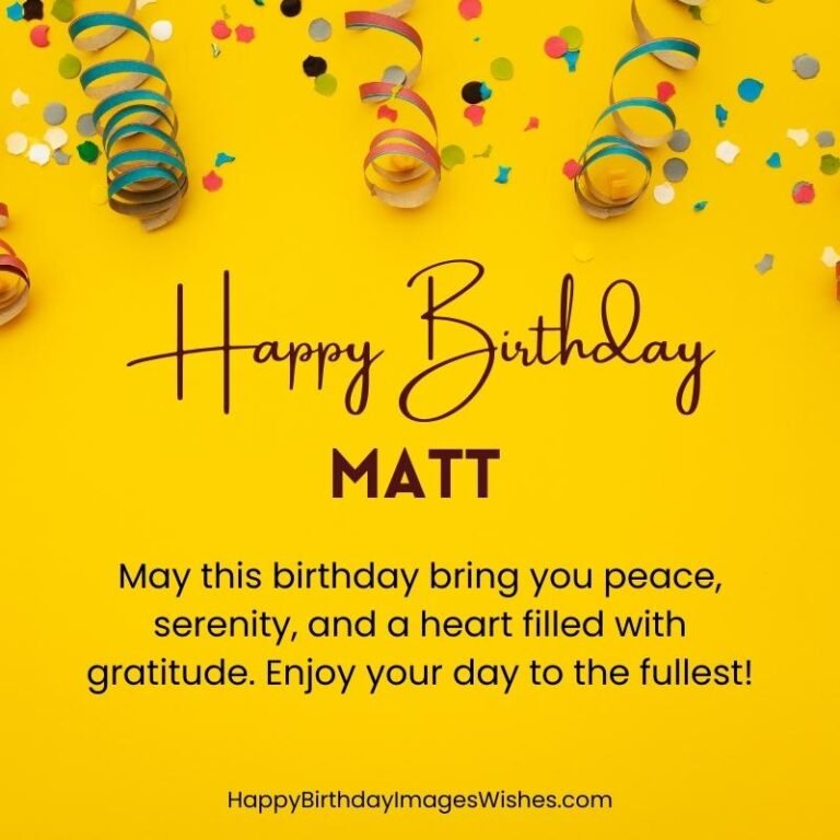 Happy Birthday Matt Images & Wishes 2025