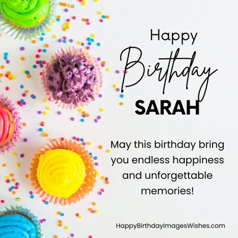 Happy Birthday Sarah Images & Wishes 2025